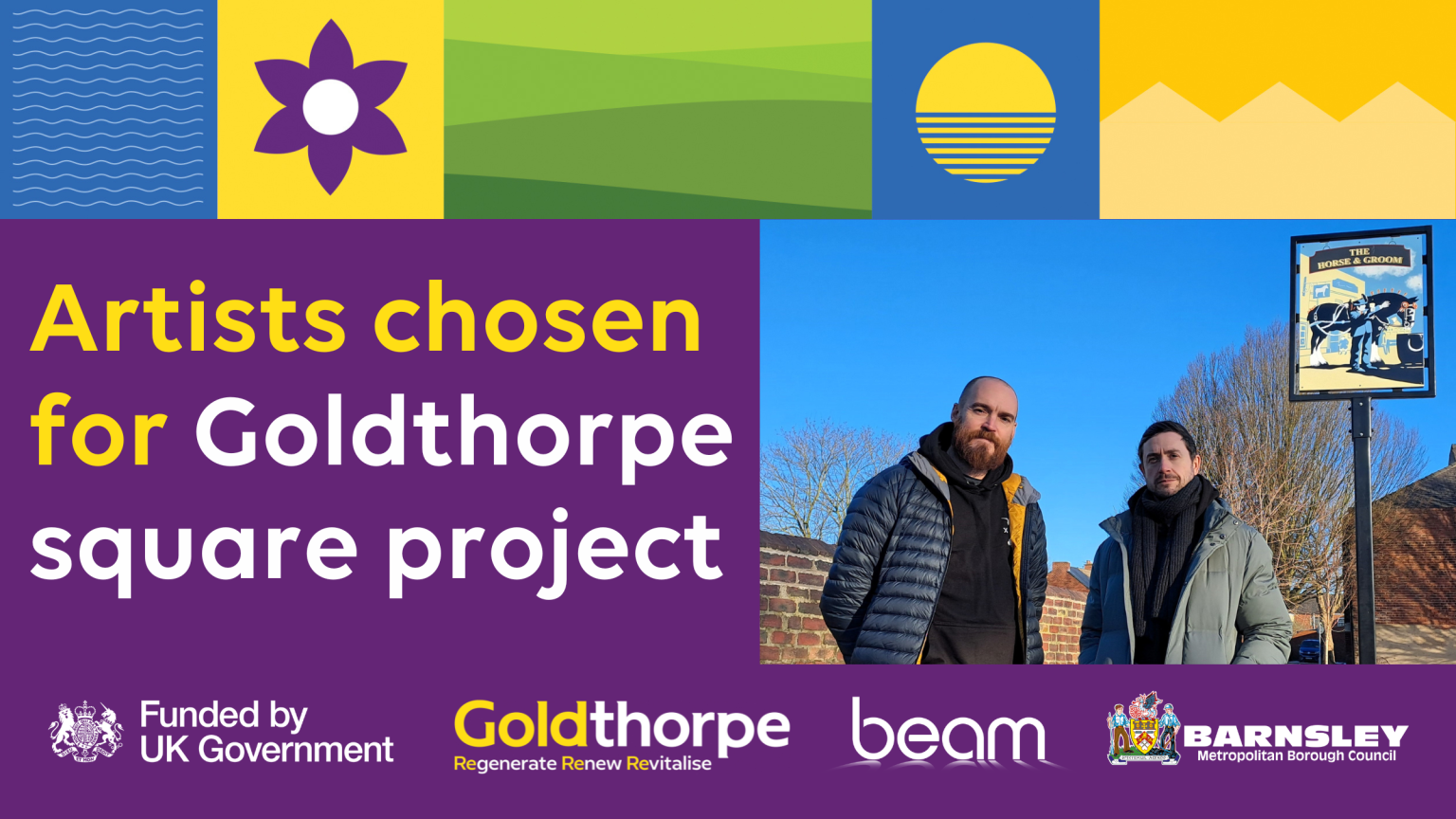 Artists selected for Horse and Groom Square, Goldthorpe - Beam Arts UK